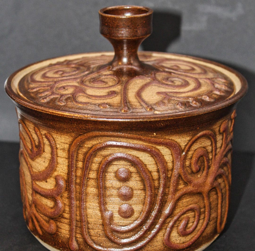 Larry Parker Northwest Studio Pottery - Small Vintage Ovenware Crock ...