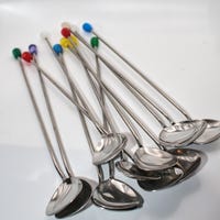 Vintage Libbey Barware Set, Libbey Mixer Glass, Stainless Strainer and ...