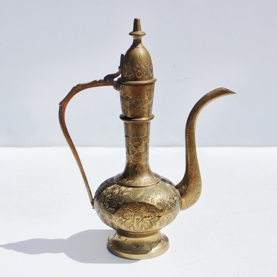 Antique Mughal Indian Islamic Brass Aftaba Ewer (Water, 59% OFF
