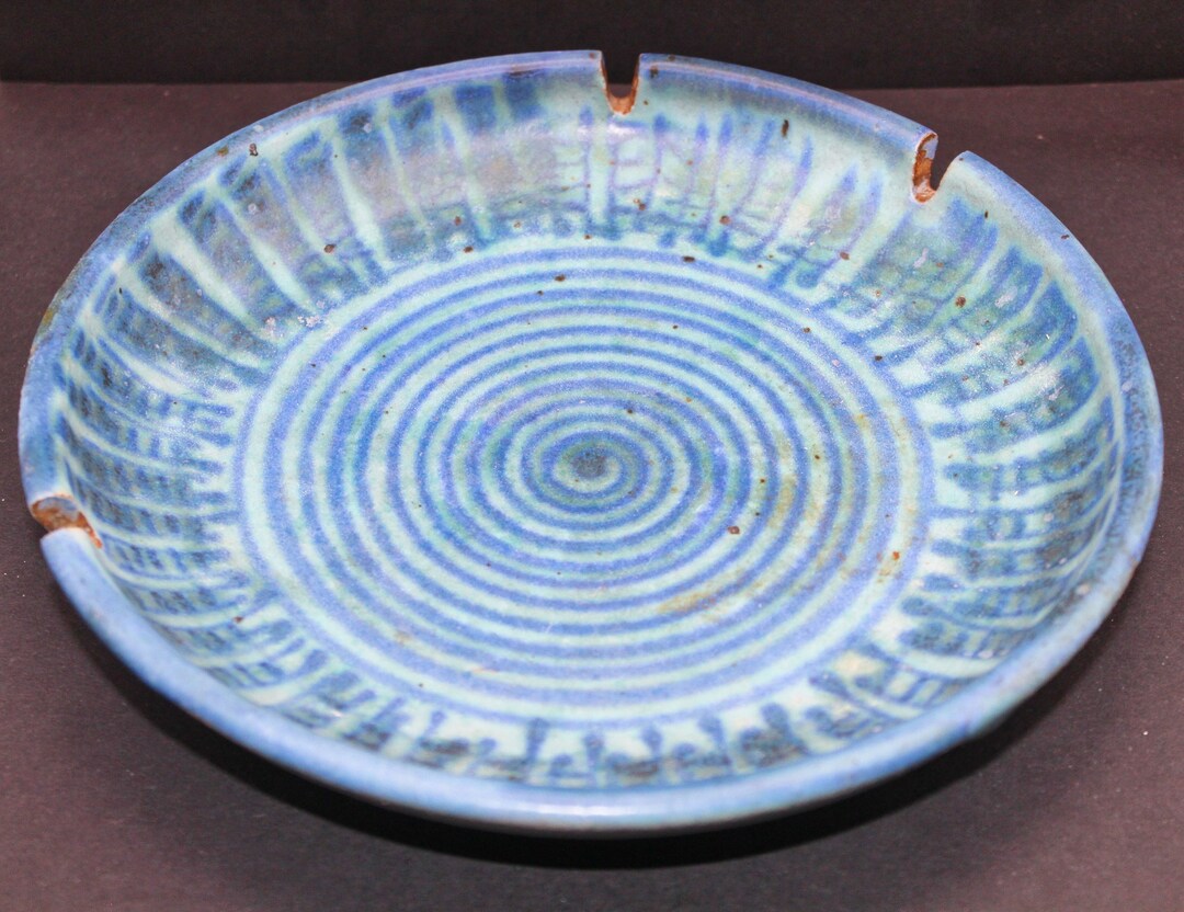Signed JT Abernathy Studio Pottery Ashtray - Vintage MCM - Etsy