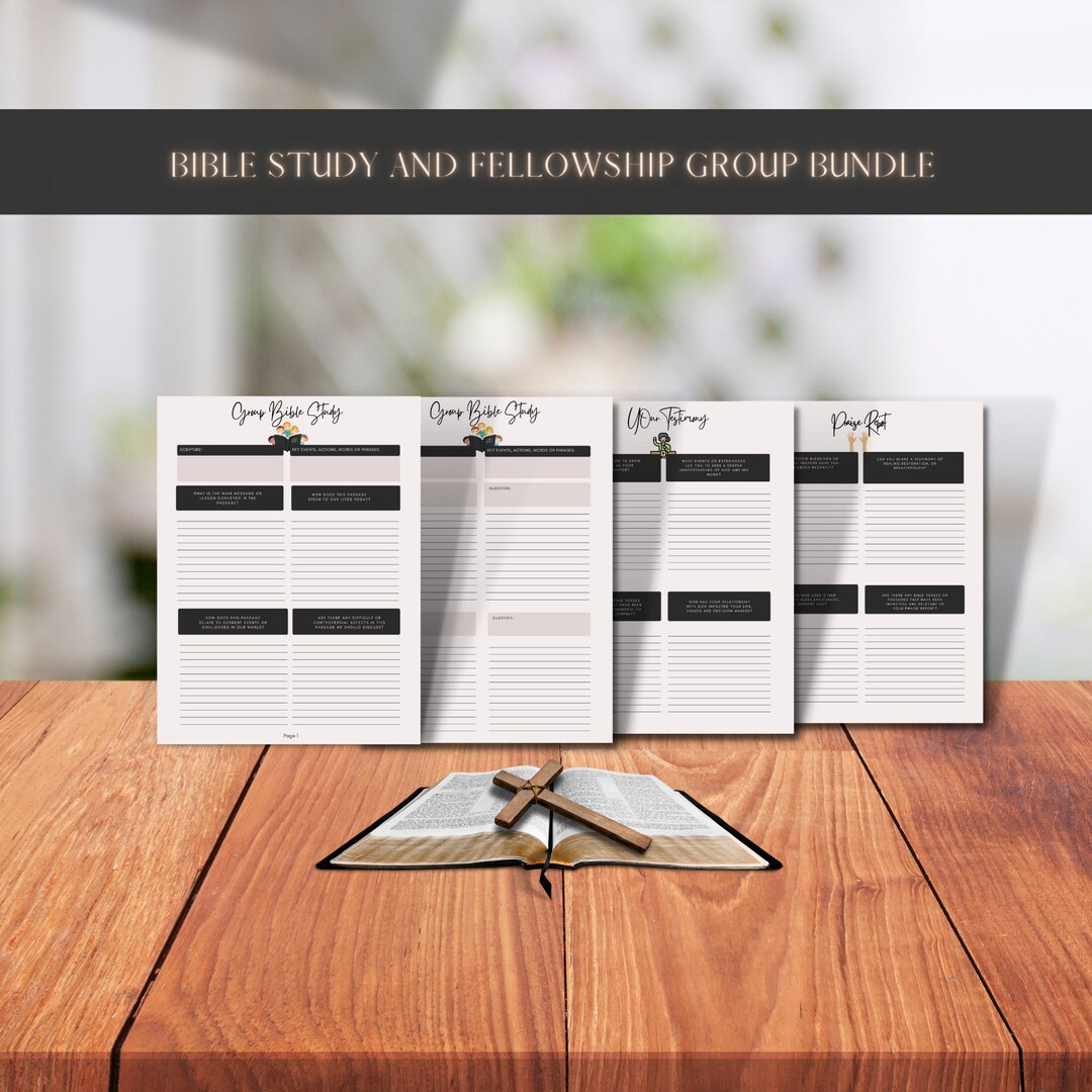 Bible Study and Fellowship Group Bundle - Etsy