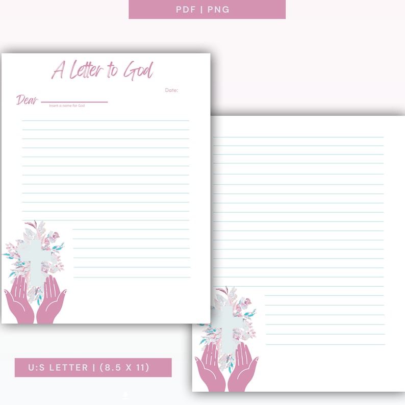 Dear God Prayer Journal, Dear God Letter, Letter to God - Etsy