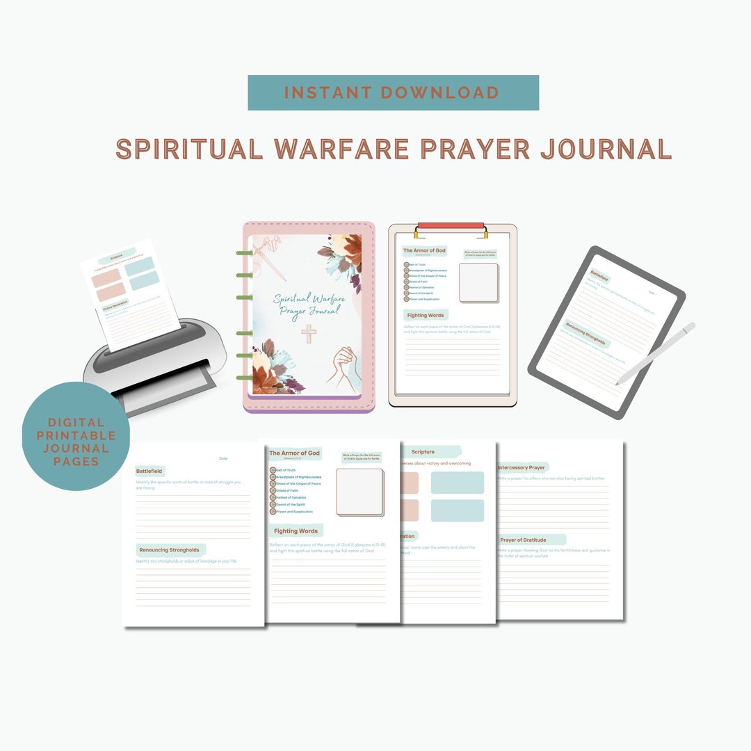 Spiritual Warfare Prayer Journal - Etsy