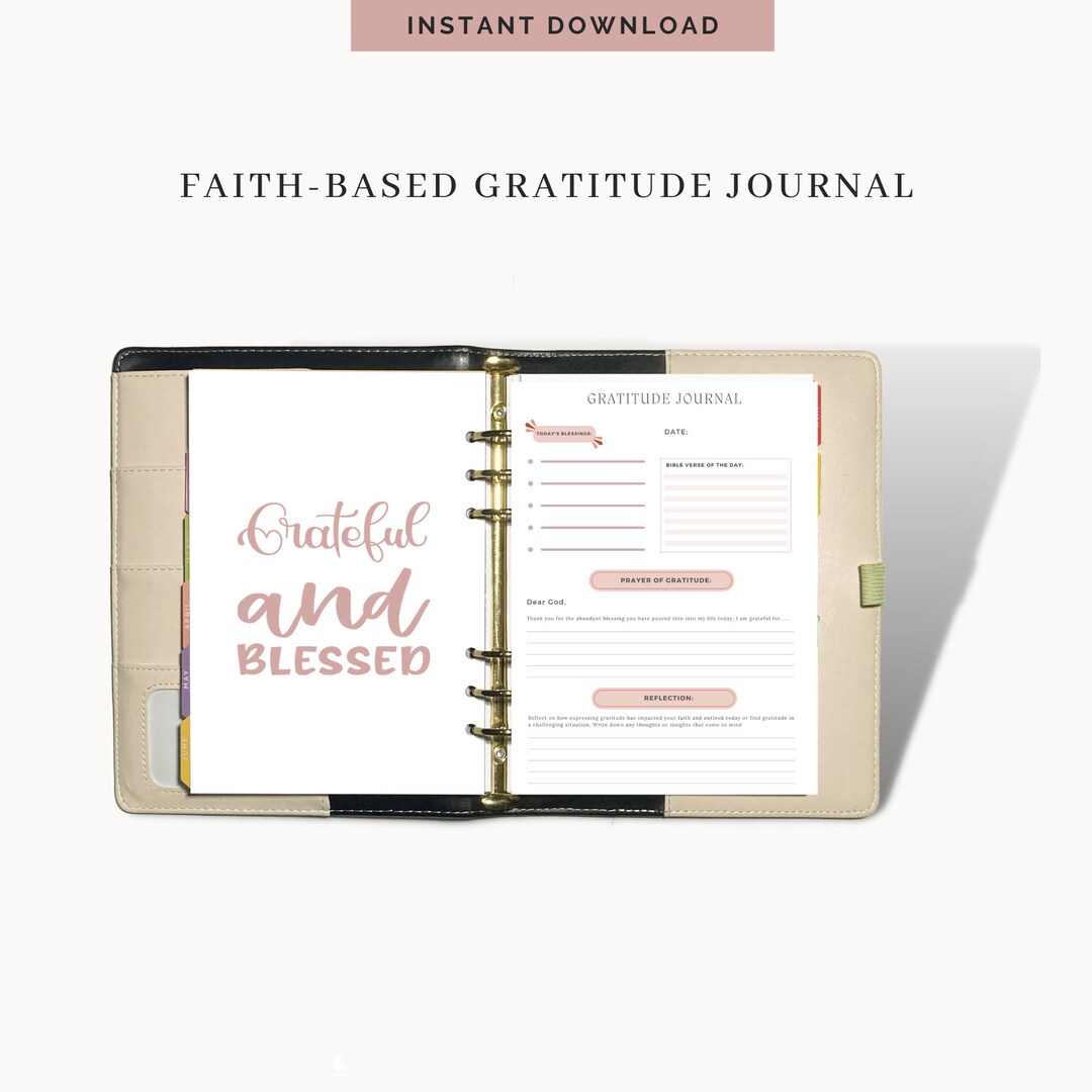 Faith-based Gratitude Journal , Christian Gratitude Journal - Etsy