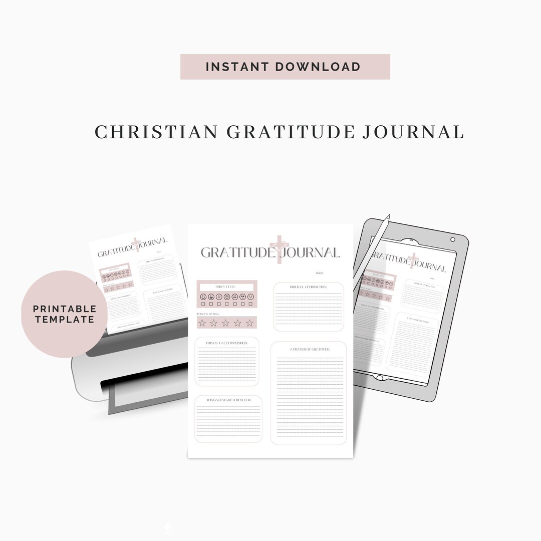 Christian Gratitude Journal, Faith-based Gratitude Journal - Etsy