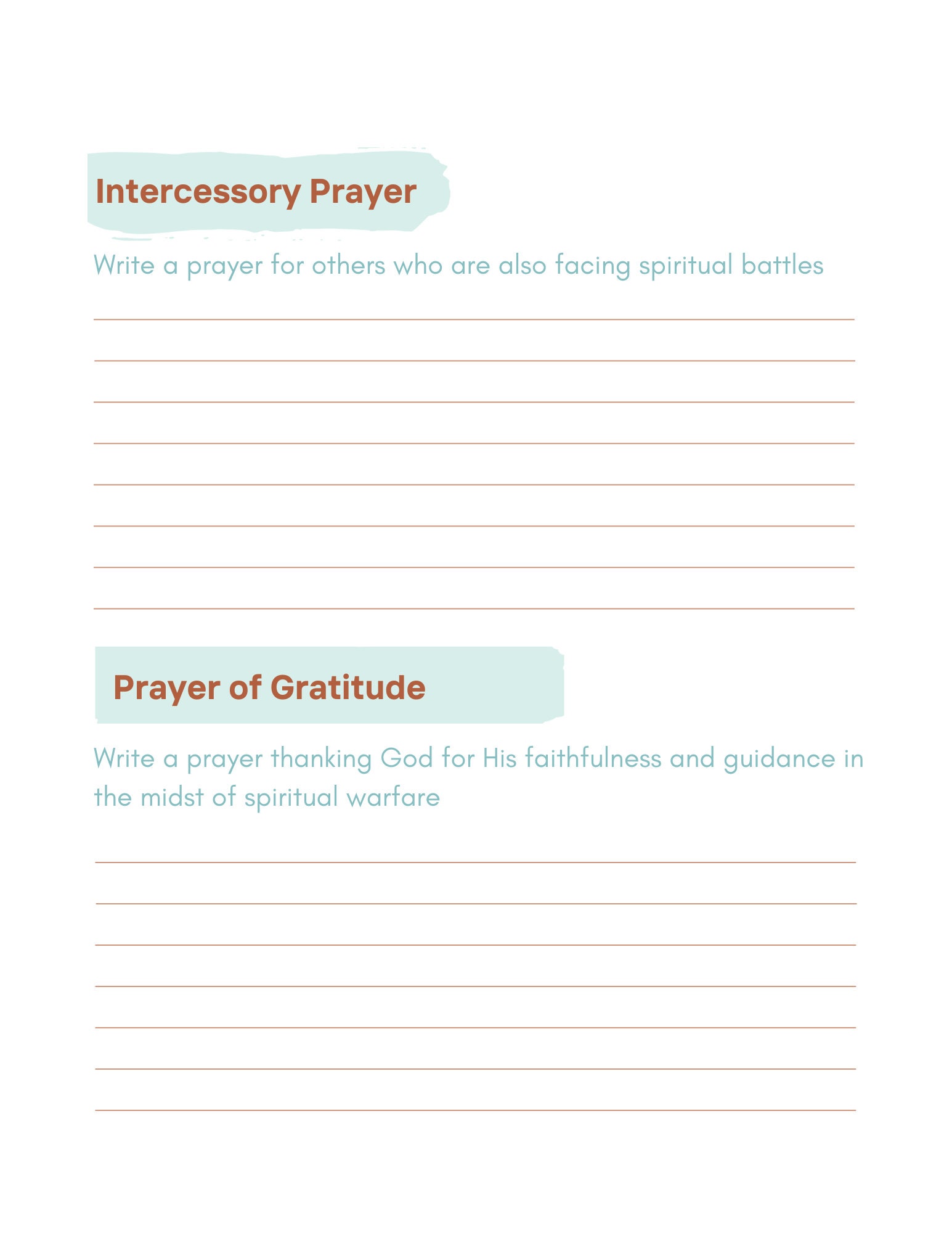 Spiritual Warfare Prayer Journal - Etsy