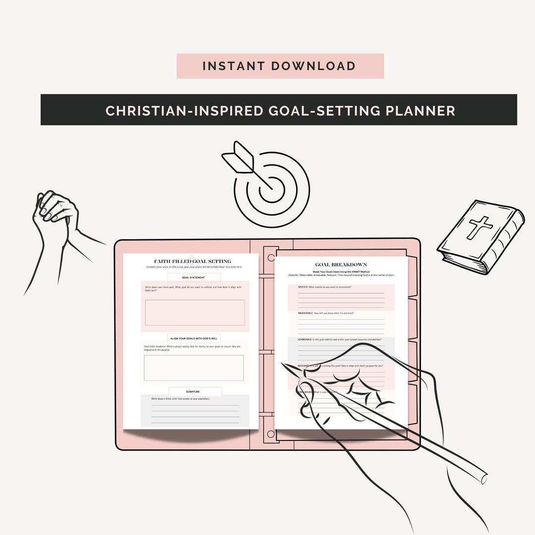 Christian Goal-setting Digital Planner | Faith-based Planner ...