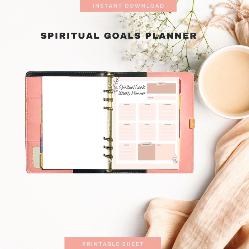 Spiritual Goals Planner, Faith Planner, Christian Planner - Etsy