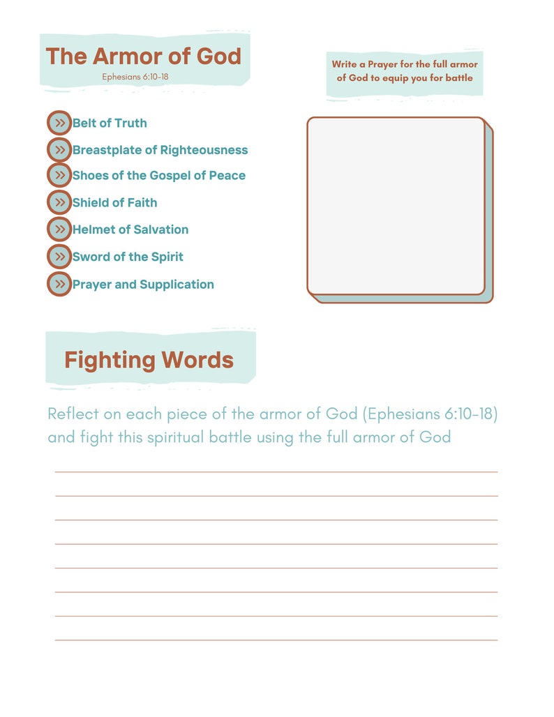 Spiritual Warfare Prayer Journal - Etsy