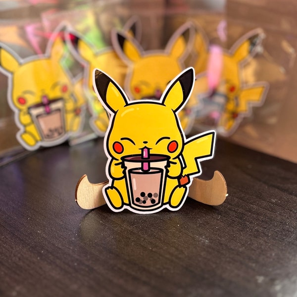 Pikachu Bubble Tea - Etsy UK