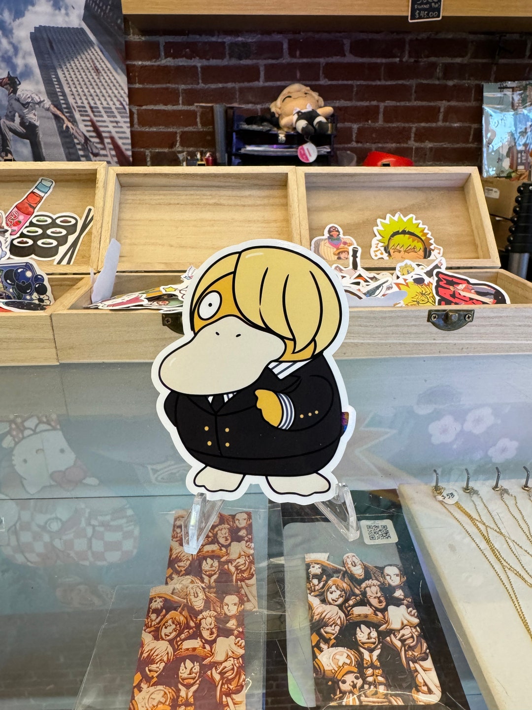 Psyduck X Sanji pokemon One Piece Crossover Sticker - Etsy