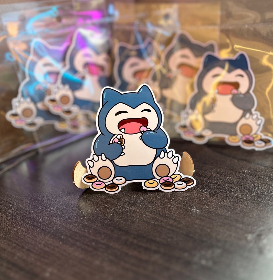 Snorlax Donuts Sticker - Etsy