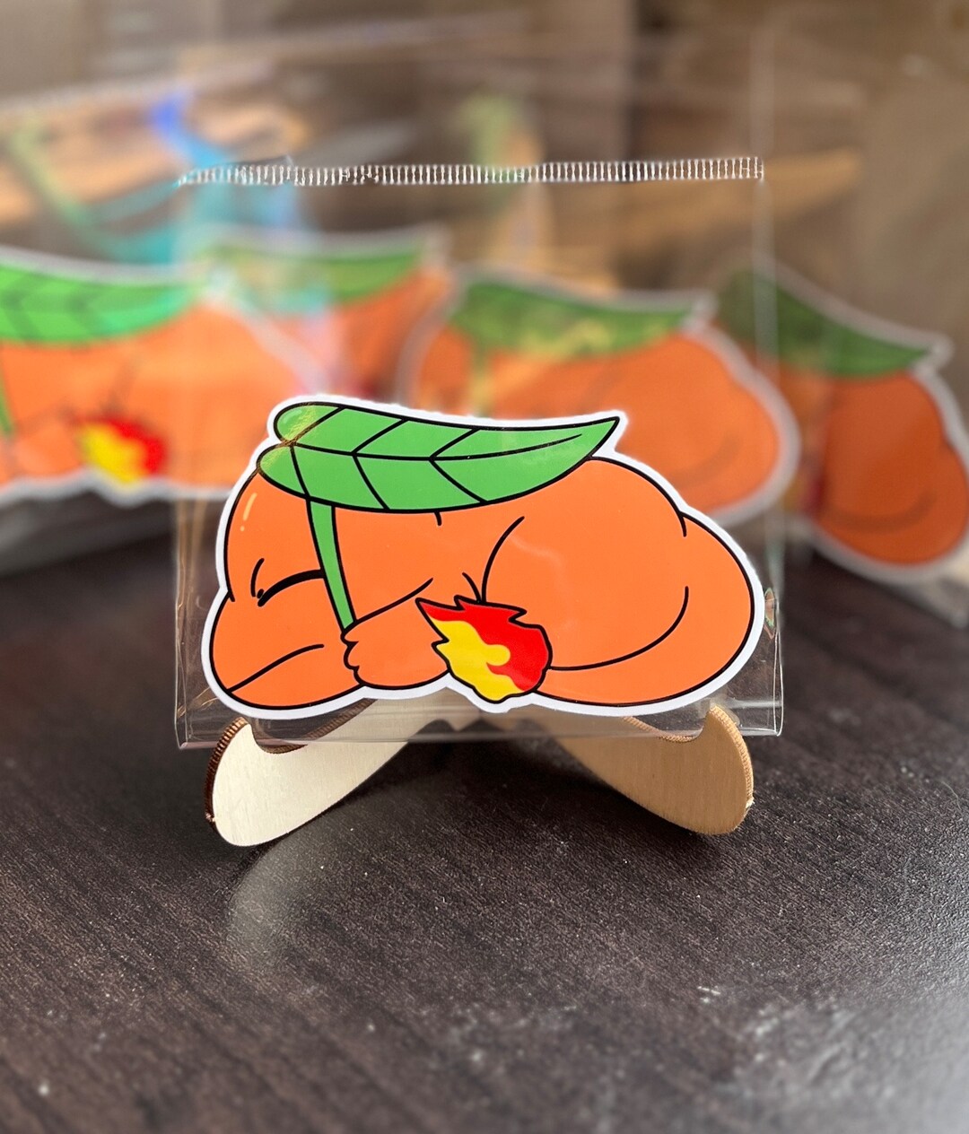 Charmander Hiding Sticker - Etsy