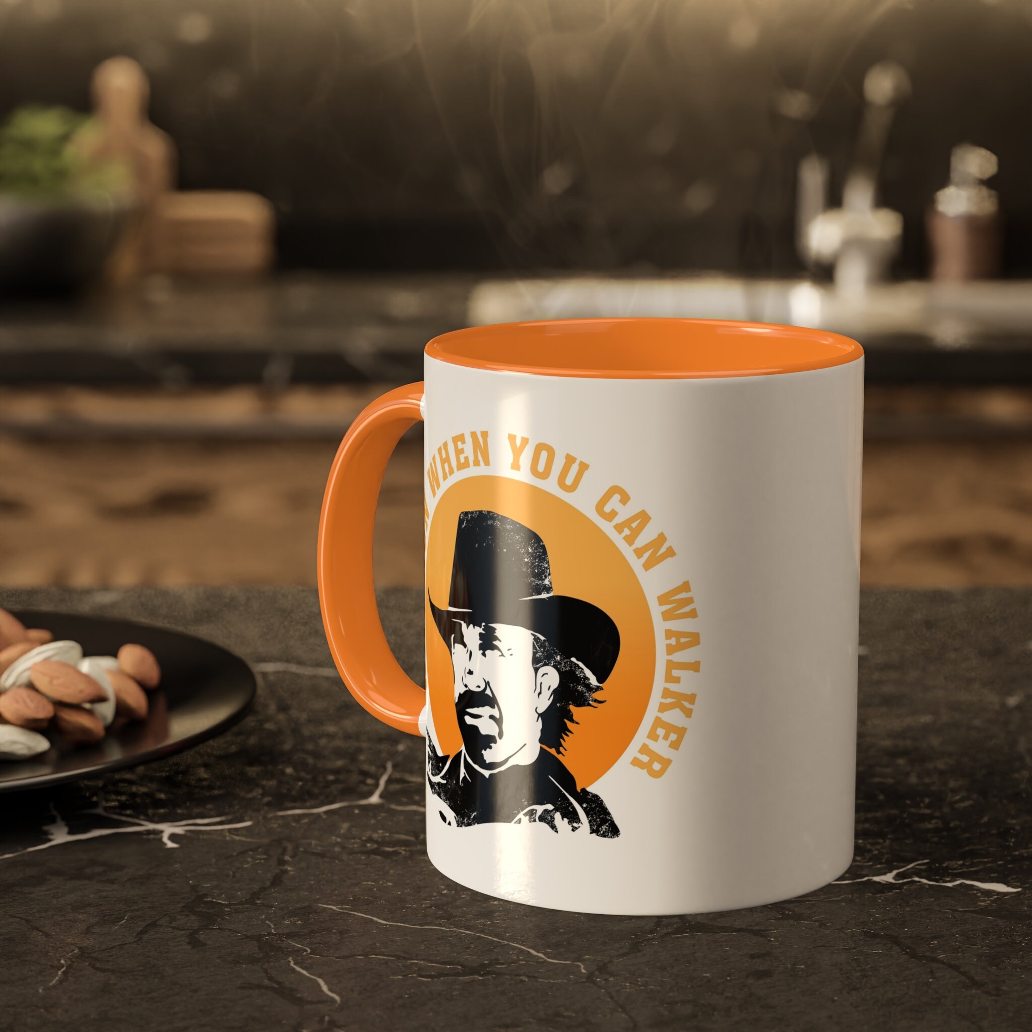 Chuck Norris Mug With Walker Texas Ranger Cup Colorful Two Tone Mug ...