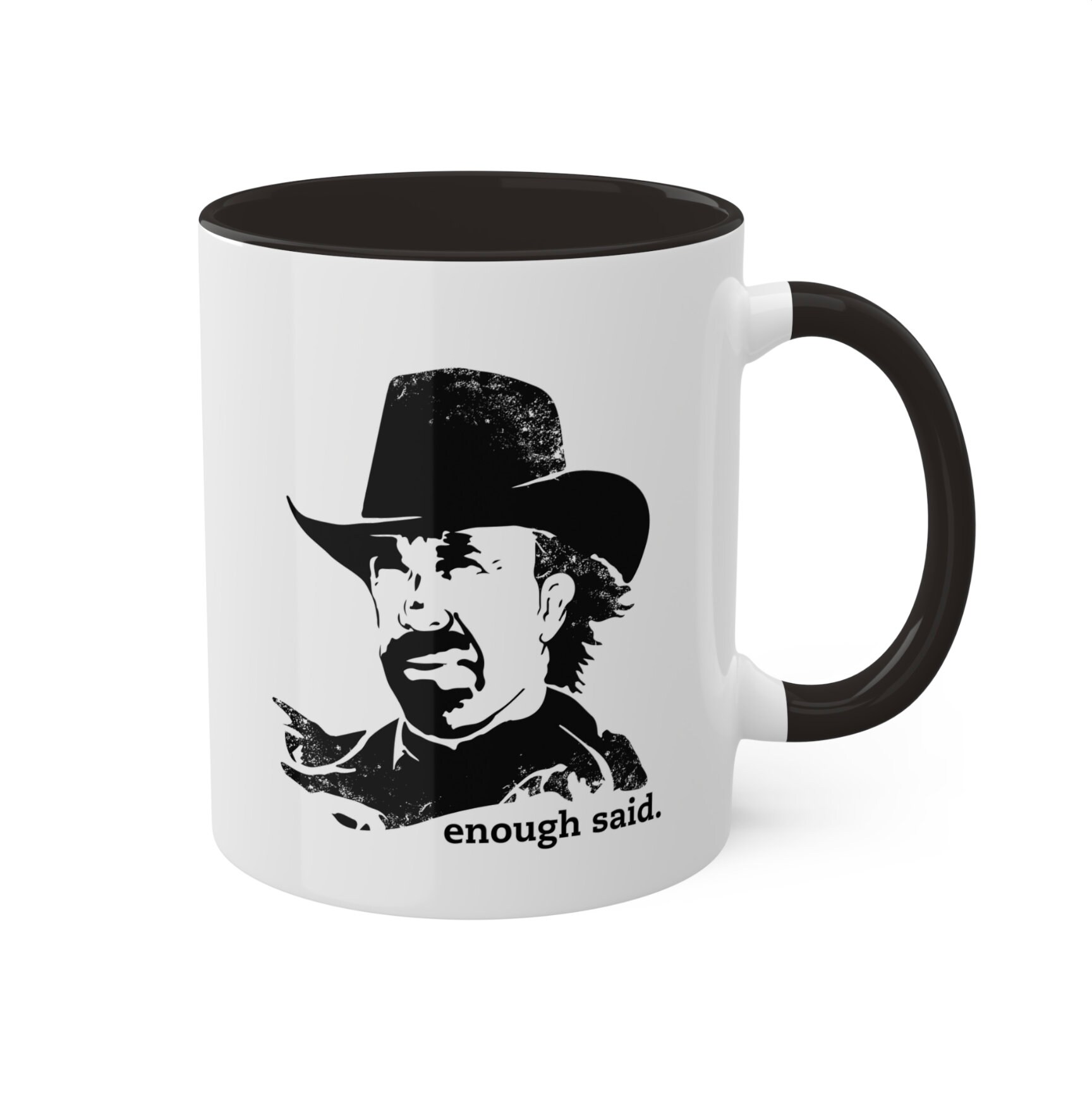 Chuck Norris Mug With Walker Texas Ranger Cup Colorful Two Tone Mug ...