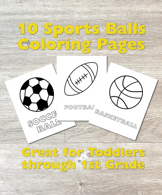Sports Balls Coloring Pages