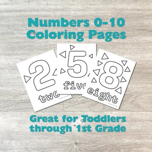 Printable Numbers With Triangles - Etsy