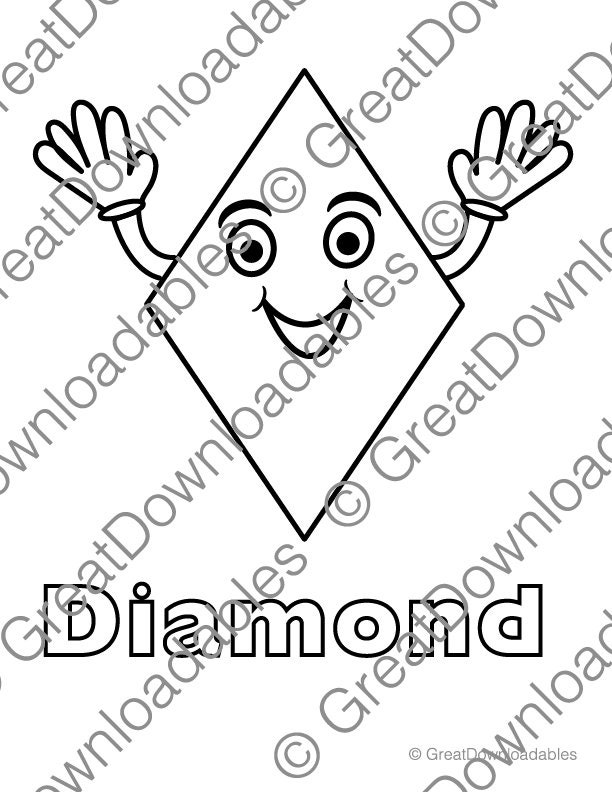 Basic Shapes Coloring Packet - Etsy