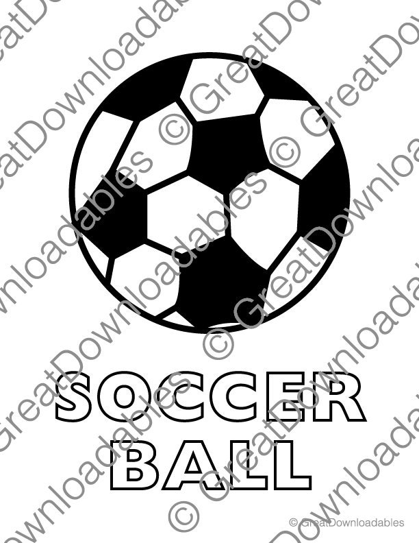 Sports Balls Coloring Packet - Etsy