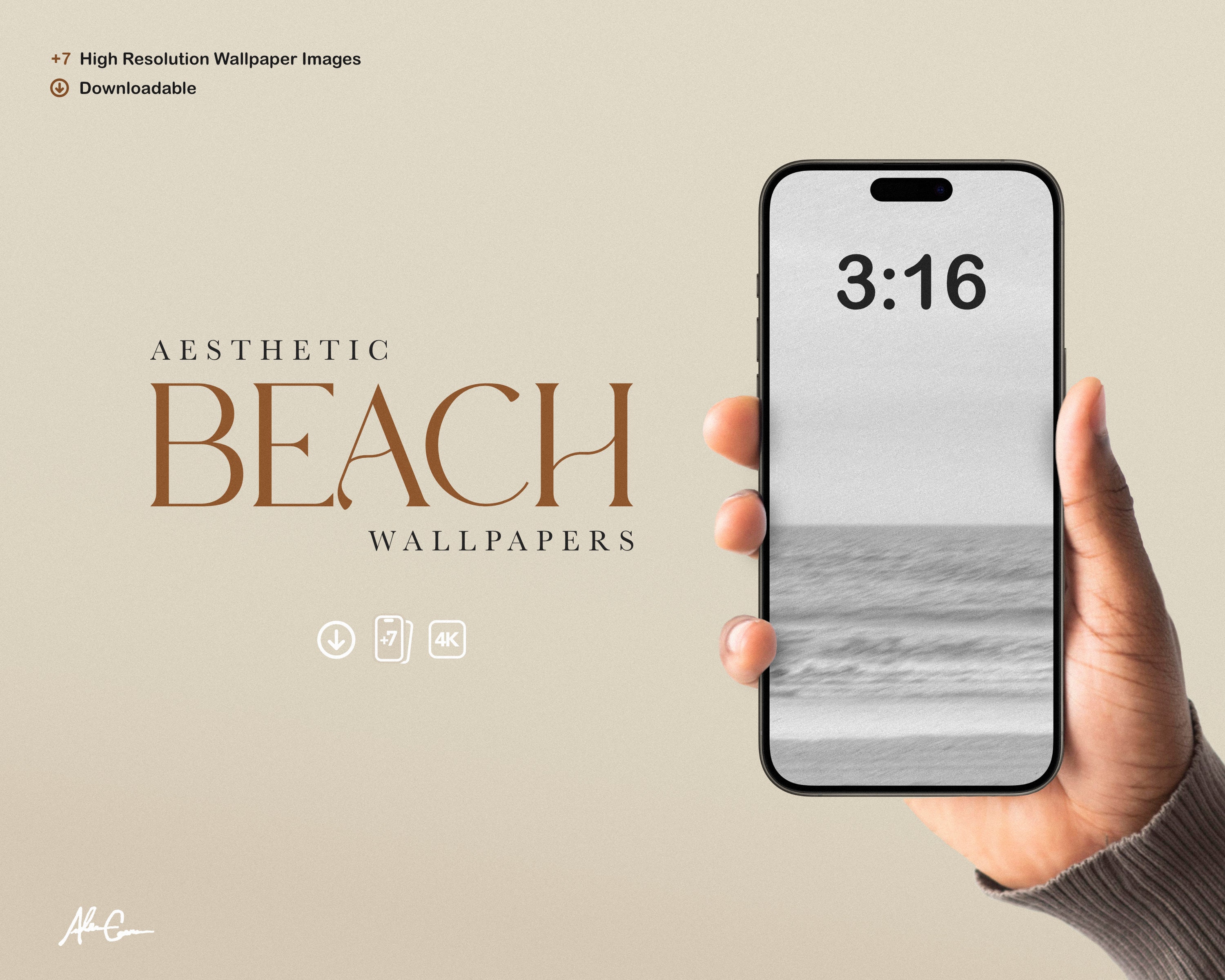 Seven Aesthetic Beach Wallpapers - Etsy