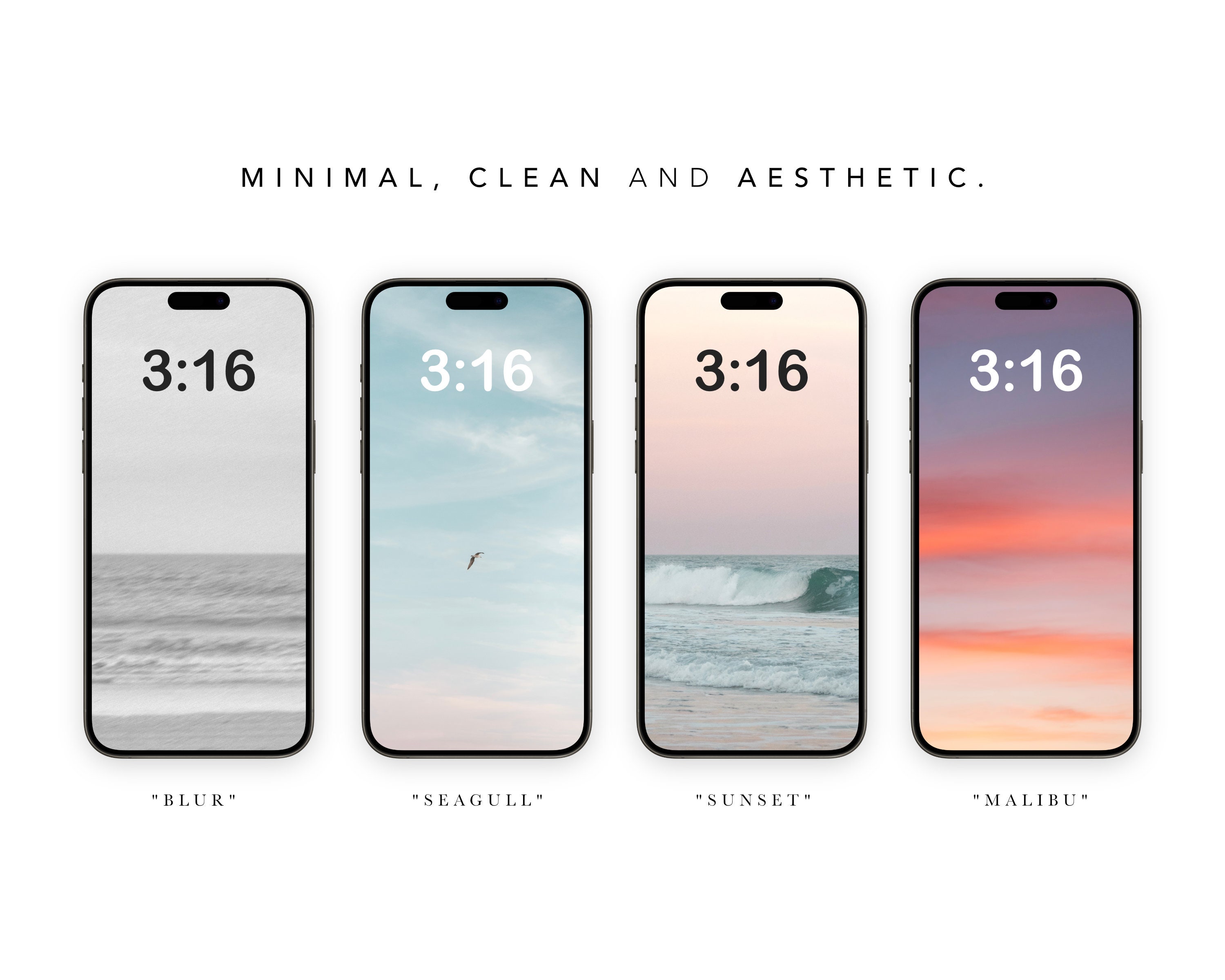 Seven Aesthetic Beach Wallpapers - Etsy