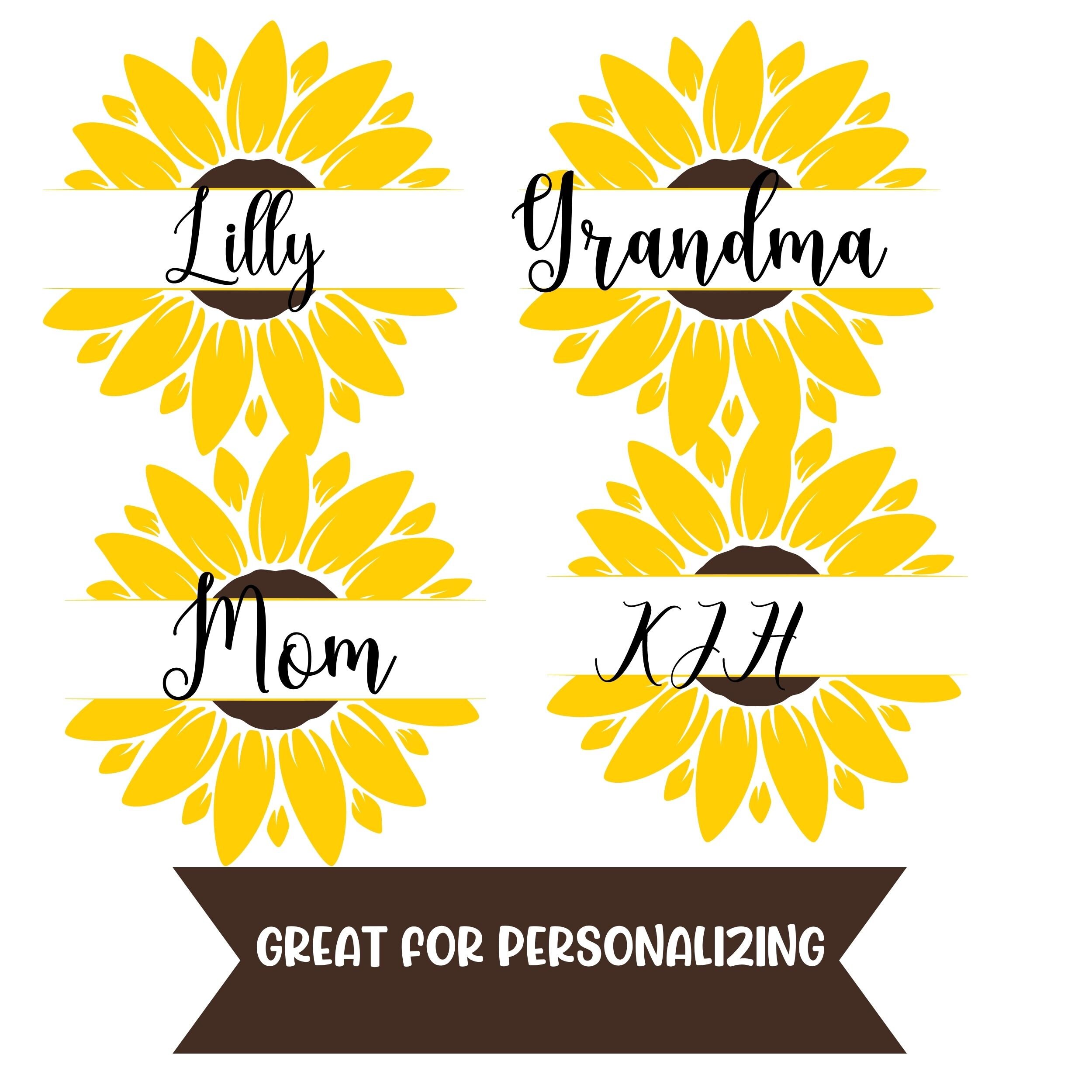 Sunflower Summertime Cutting Machine Bundle for Cricut Sunflowers and ...
