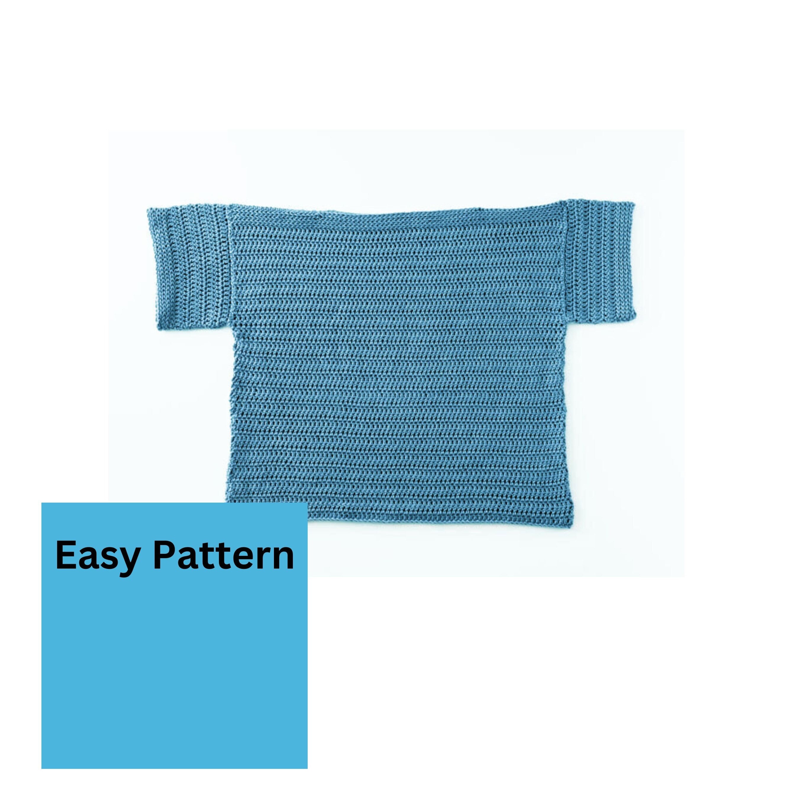 Crochet Tee Shirt Pattern Easy Pattern for Beginners - Etsy