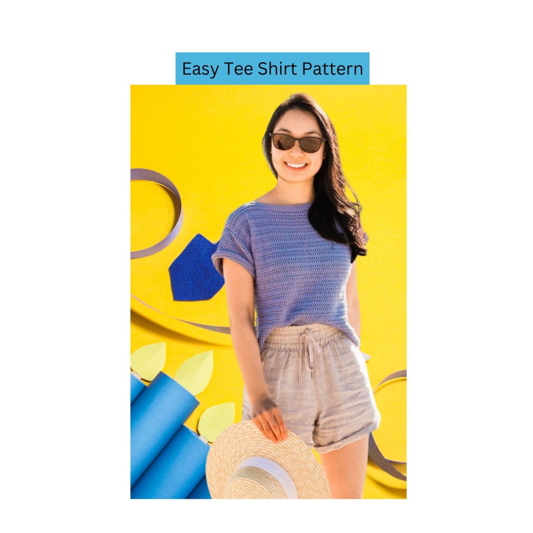 Crochet Tee Shirt Pattern Easy Pattern for Beginners - Etsy