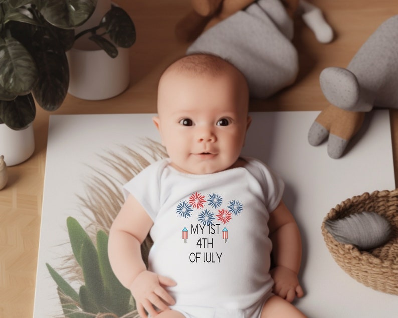 Baby's First 4th of July Svg File New Mom New Baby Cut - Etsy