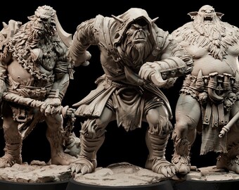 Werewolf Miniature Resin 3D Printed Fantasy Dnd RPG Tabletop Gaming ...