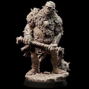 Bugbear Miniature | 3D Printed Dnd Mini | Fantasy Barbarian, Fighter ...