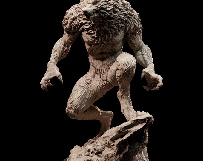 Werewolf Miniature | Resin 3D Printed | Fantasy | Dnd | RPG Tabletop ...