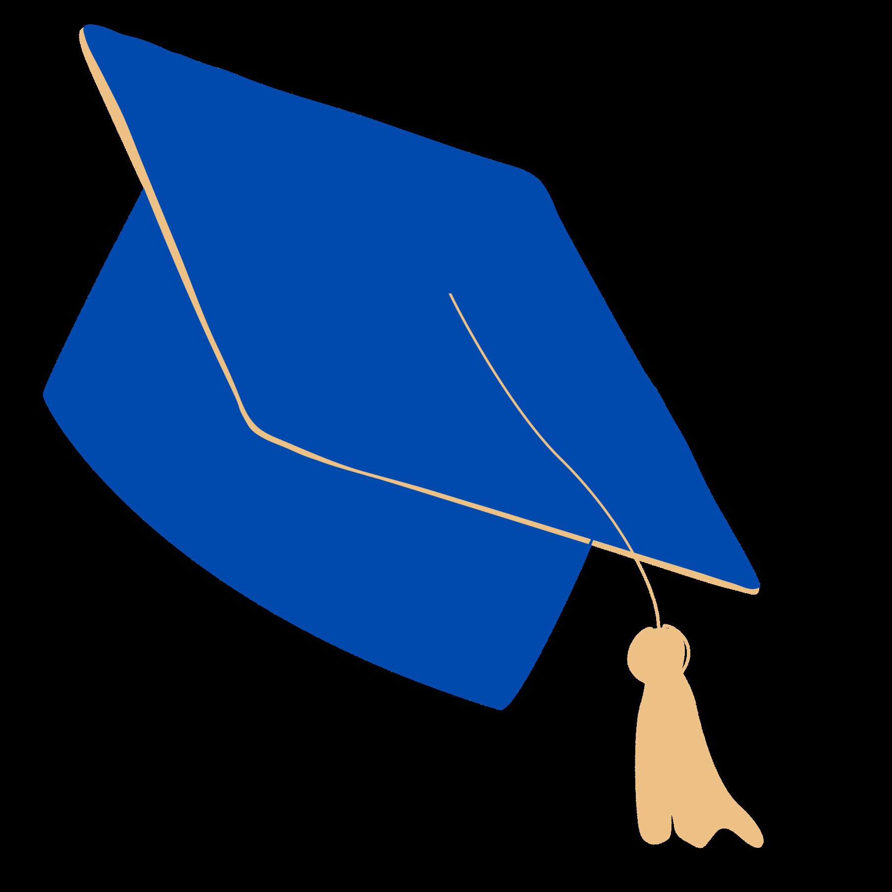 Printable File, You Choose Your Color, Graduation Hat. Each Different ...