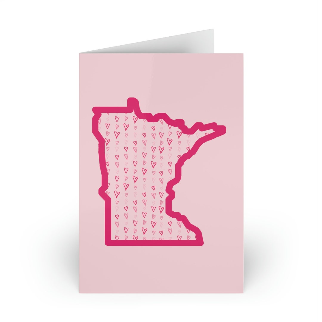 Minnesota Valentine's Day Card(s) Folded - Trendy Minneapolis Valentine ...