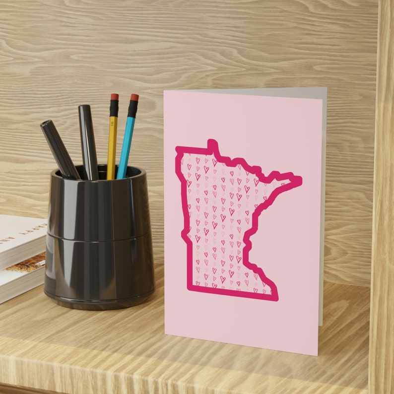 Minnesota Valentine's Day Card(s) Folded - Trendy Minneapolis Valentine ...