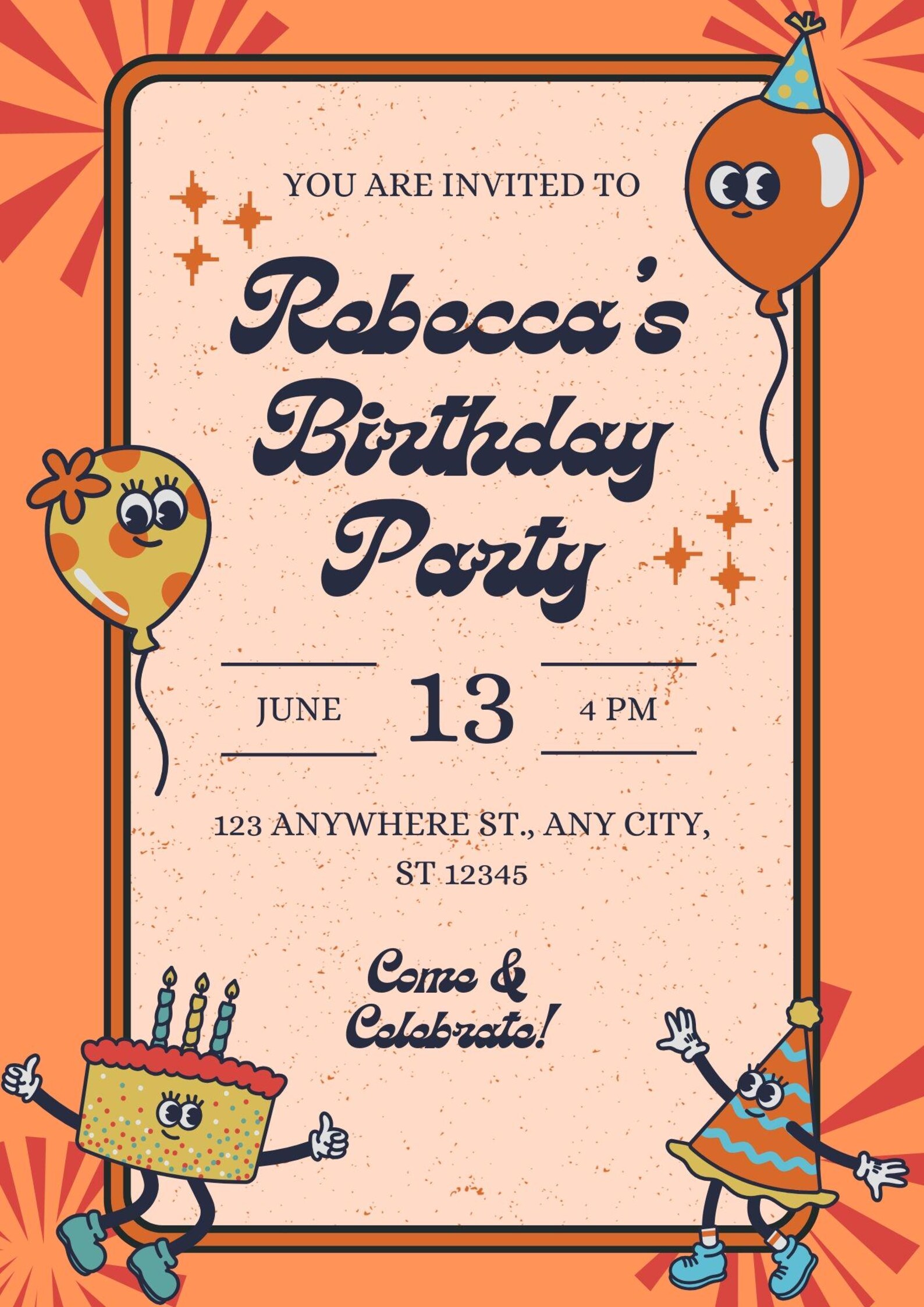 Printable Personalized Birthday Card | Birthday Card Printable ...
