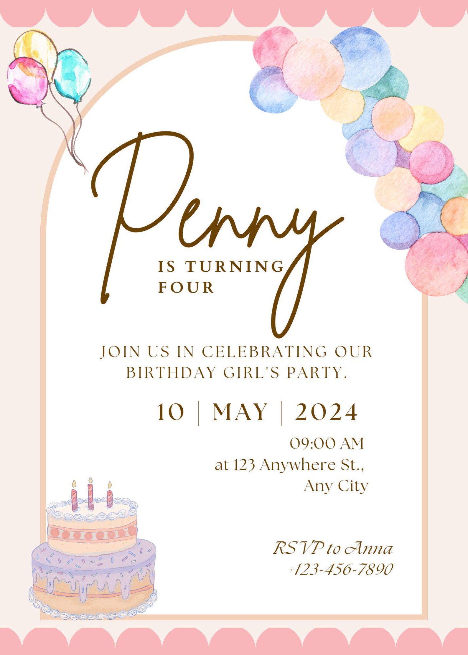 Printable Personalized Birthday Card | Birthday Card Printable ...