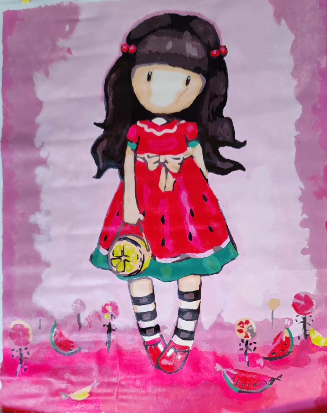 Creepy Doll Series, #1-watermelon Girl - Etsy