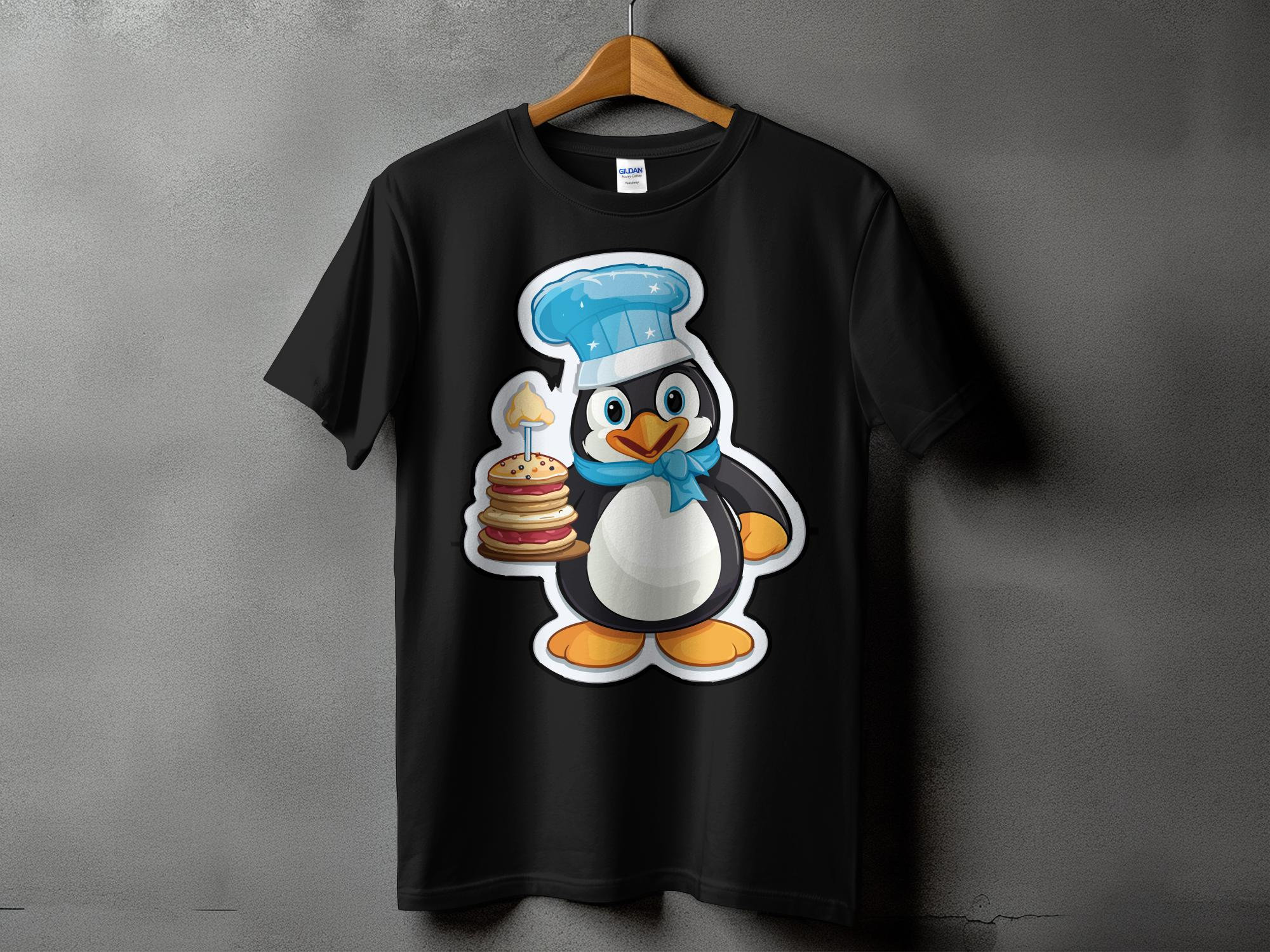 Digital Penguin Sticker, Baker, SVG & PNG, Notebook, Scrapbooks ...