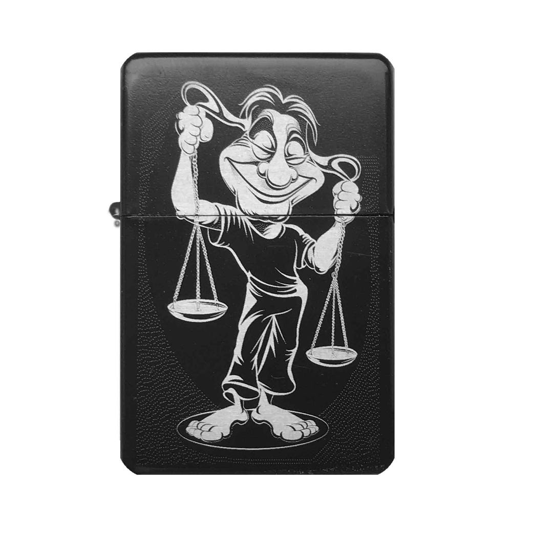 Libra Zodiac Lighter – Funny Cartoon-style Gift With Custom Engraving ...