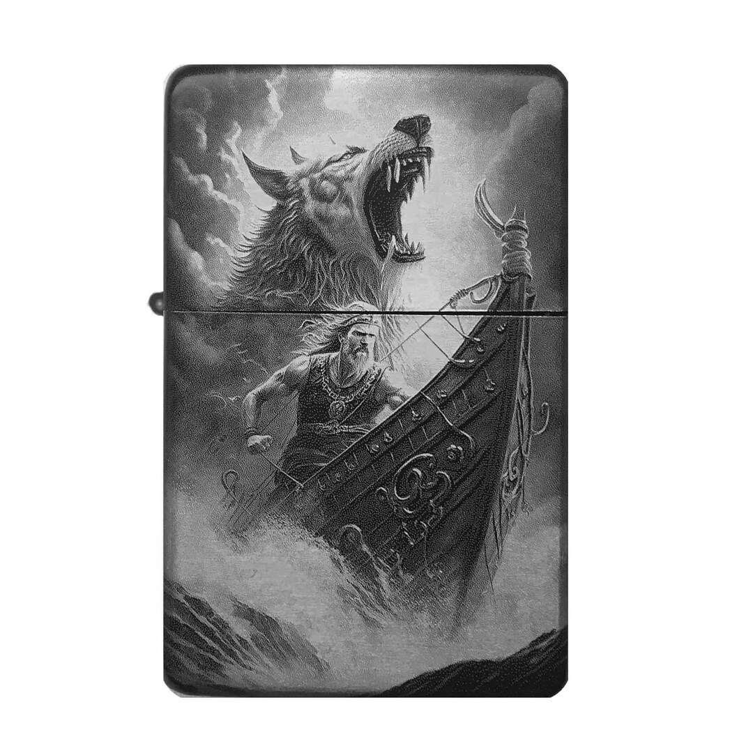 Viking Lighter With Wolf and Dragon Boat Design Powerful and ...