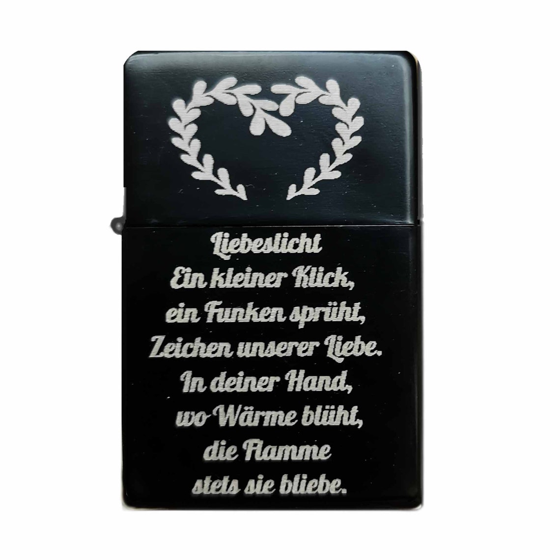 Lighter With Love Poem Personalized Romantic Gift Engraved Text for ...