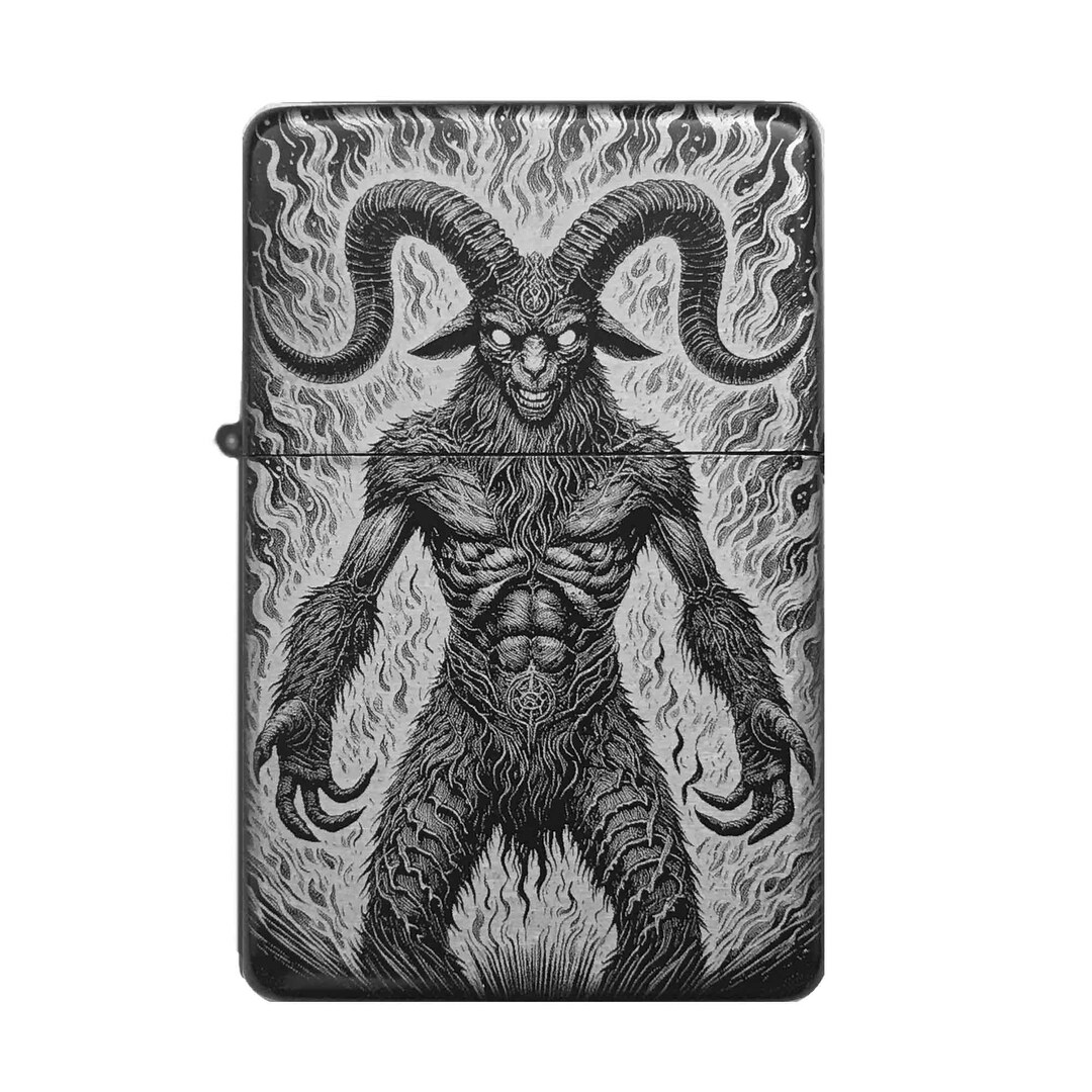 Lighter With Demon Motif – Mystical Design, Customizable, Unique Gift ...