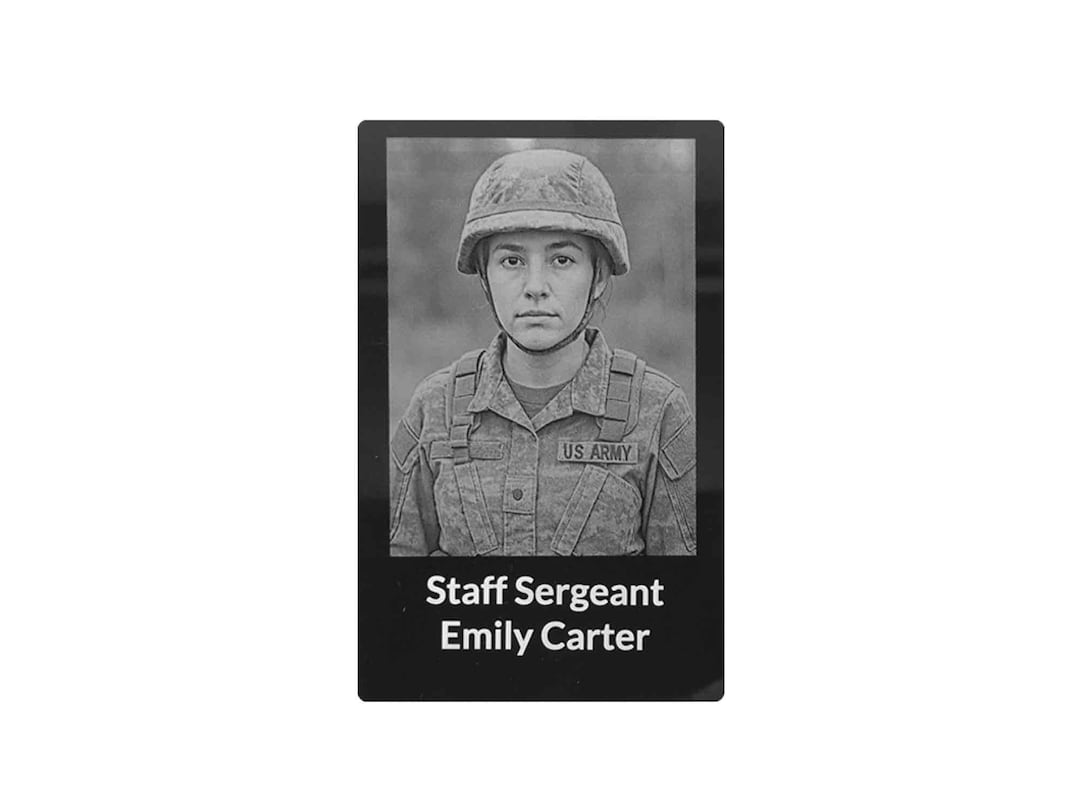Custom Military Wallet Card – US Army Gift for Soldiers & Loved Ones - Etsy