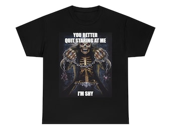 Hard Skeleton Funny Meme T-shirt Suicide Prevention Shirt - Etsy