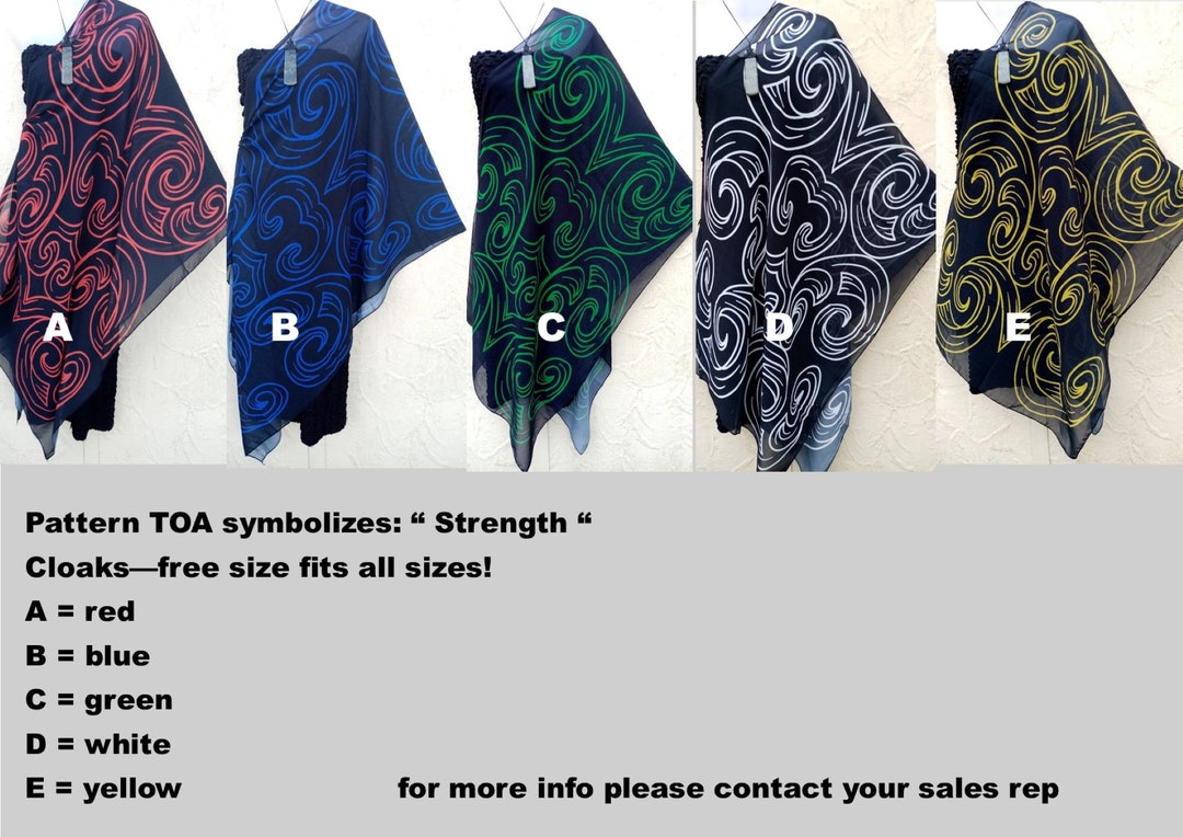 Toa Cloak Maori Design - Etsy