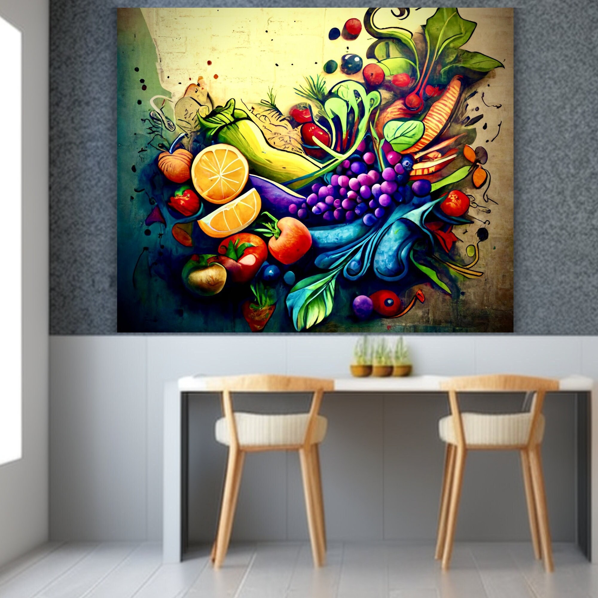 Graffiti Art Design Kitchen