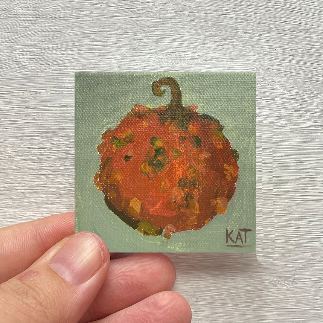 Sticker: Pumpkin | 2 Inch Square Sticker | Vinyl, Fine Art Sticker ...