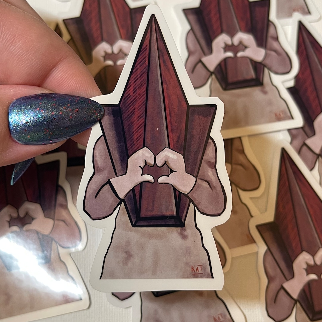 Pyramid Head Heart Hands - Vinyl Silent Hill Sticker | Survival Horror ...