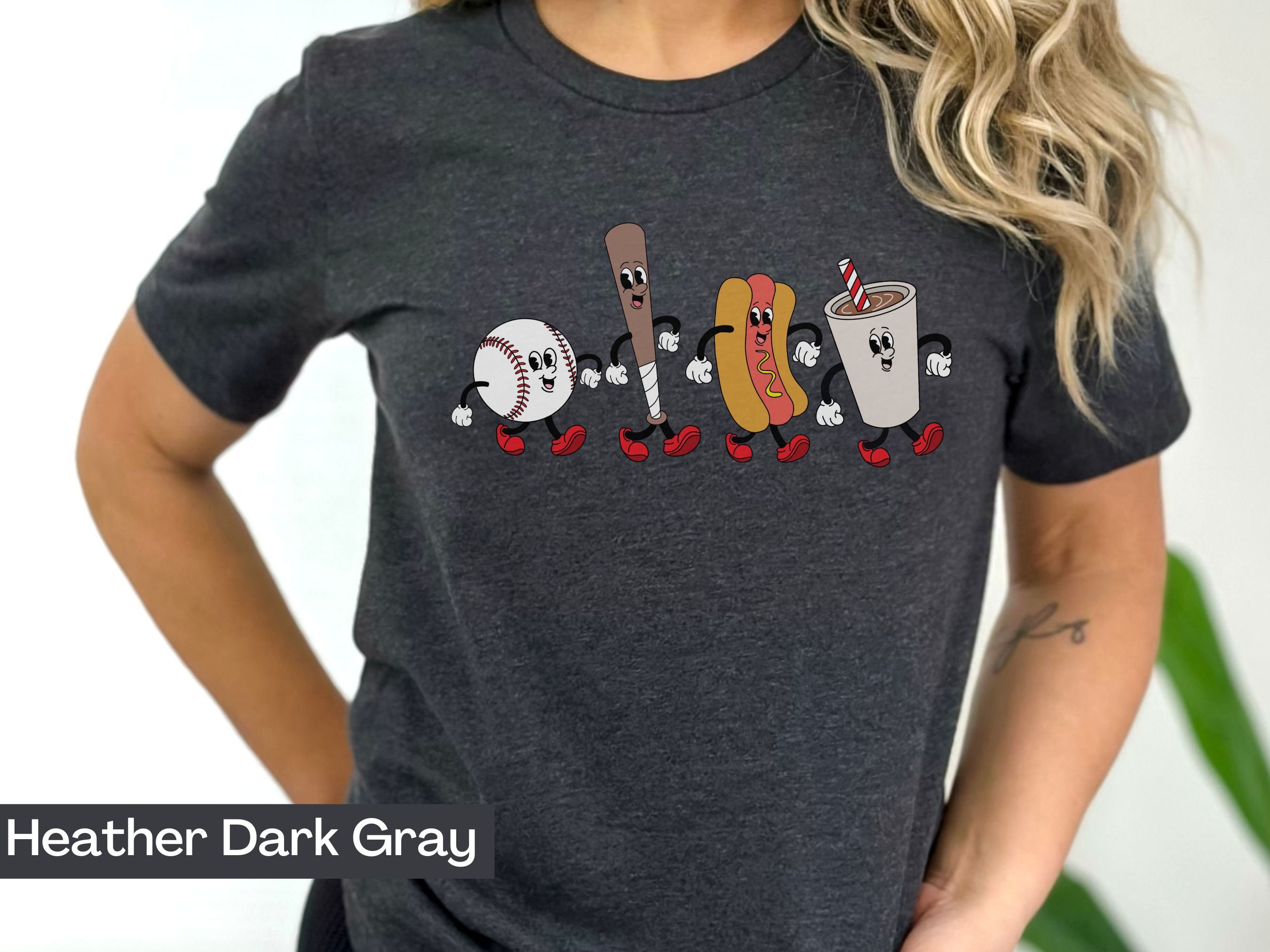 Baseball Snacks Shirt Baseball Hot Dog Shirt Homeruns and - Etsy
